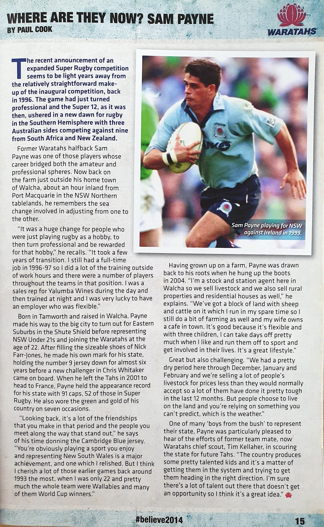 Where are they now? Sam Payne | Behind the Ruck