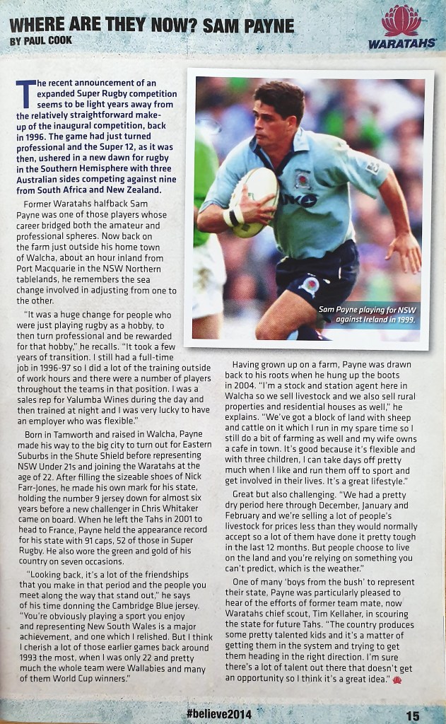 Where are they now? Sam Payne | Behind the Ruck